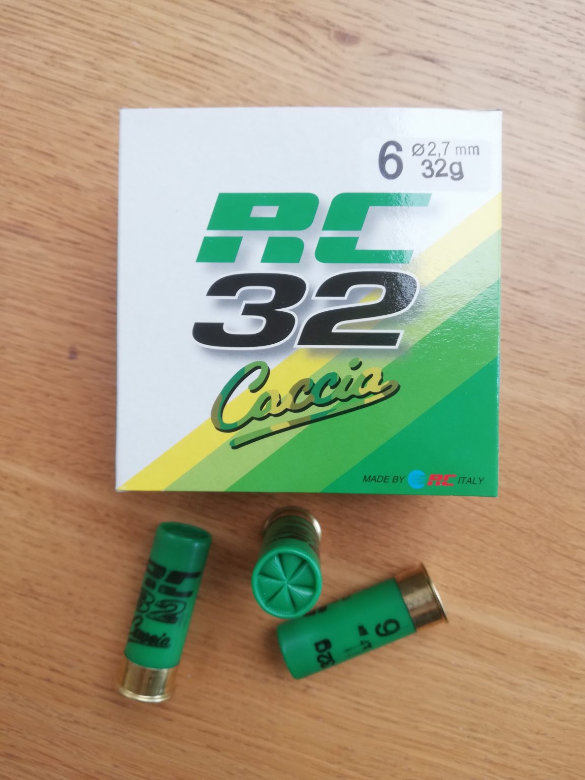 Cartouches marque RC, série CACCIA, calibre 12, T2, 32 grammes - 12.50
